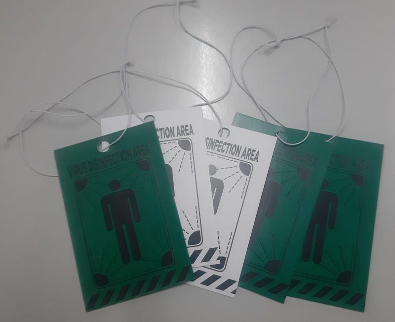 Sticker Virus Disinfection Area