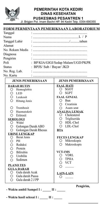FORMAT PERMINTAAN