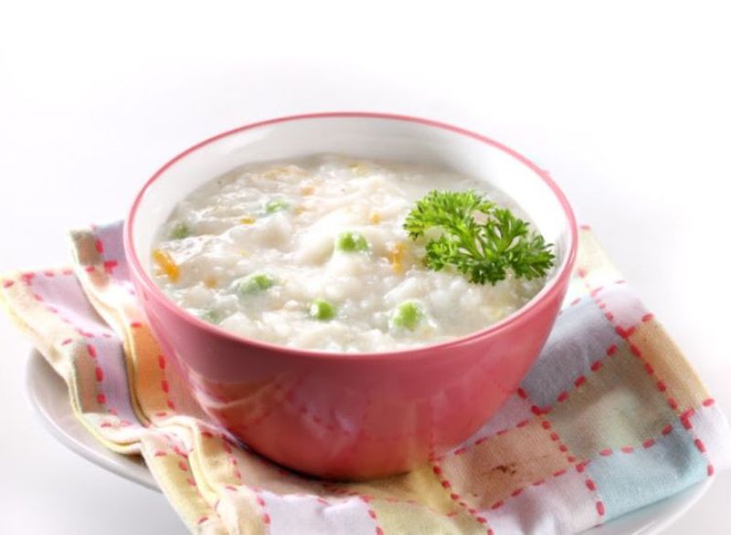 Bubur Saring Ayam Sayuran ( Usia 6 - 8 Bulan)
