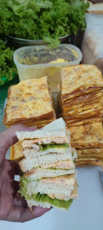 Roti lapis isi ayam wortel ( PMT usia 24-59t bulan