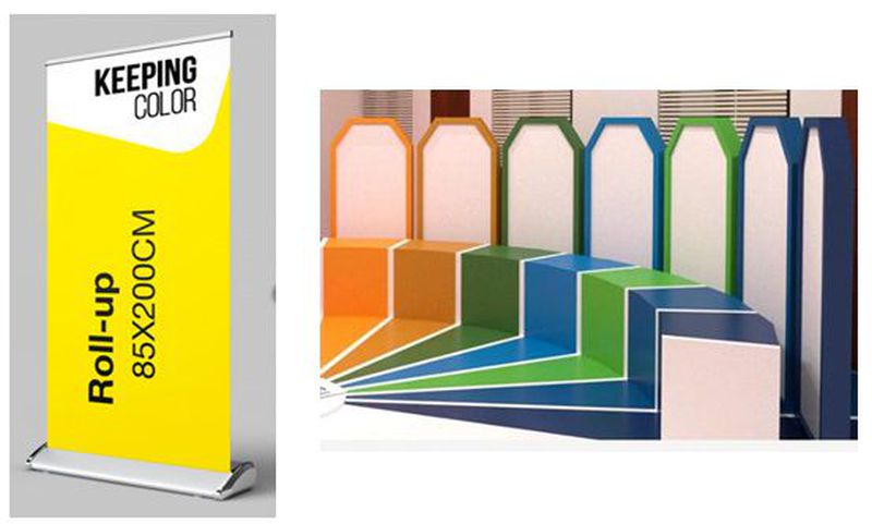 Roll Banner 85 x 200 cm - Banner Indoor - Cetak Custom