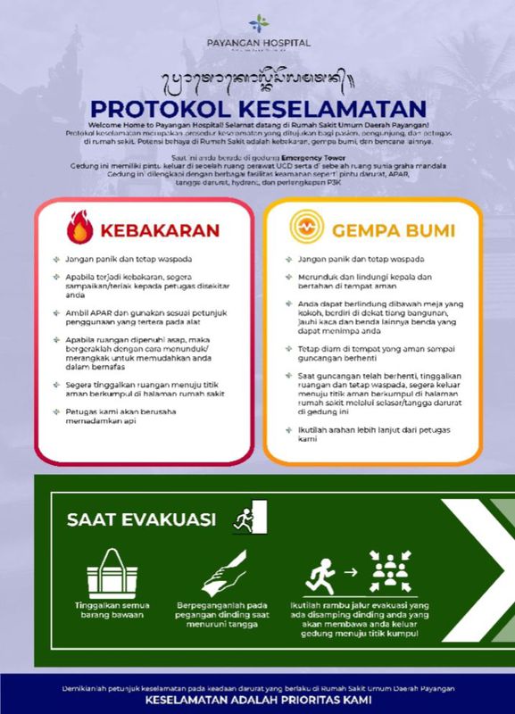 Poster Tema "Safety Rules Emergency Tower