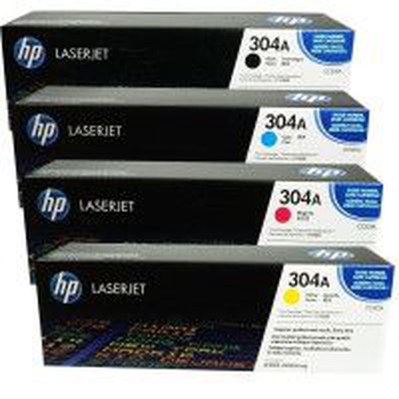 Hewlett-Packard Toner Printer LaserJet 304A Original Baru - Magenta