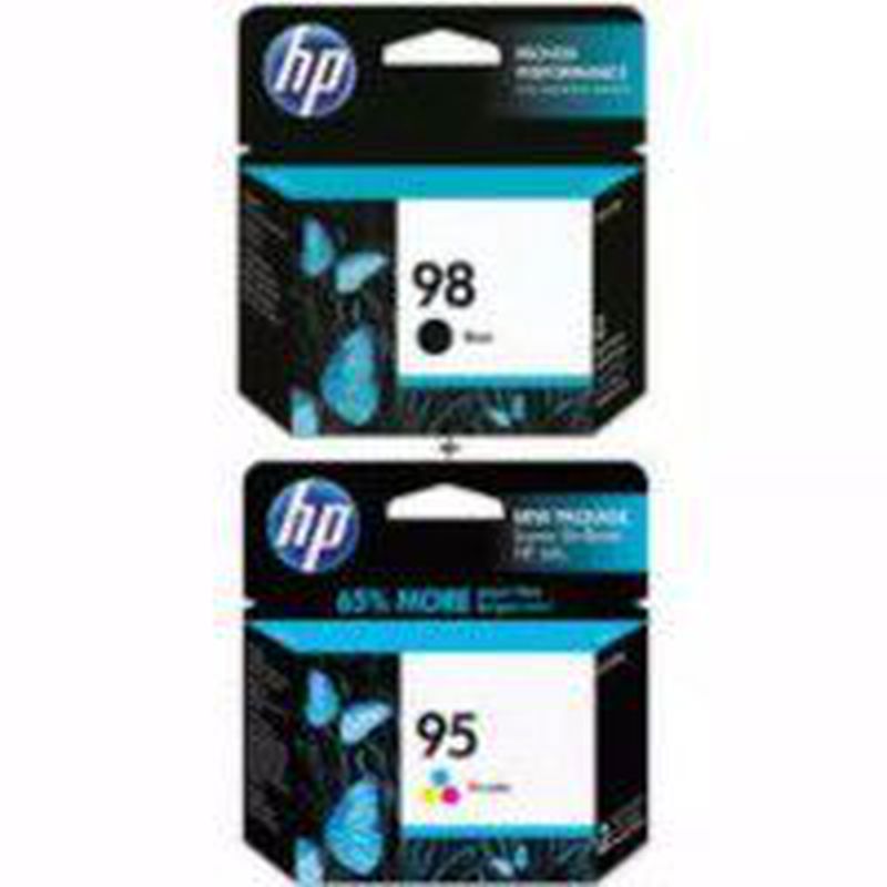 Hewlett-Packard Cartridge Printer InkJet 98 Black dan 95 Colour ...