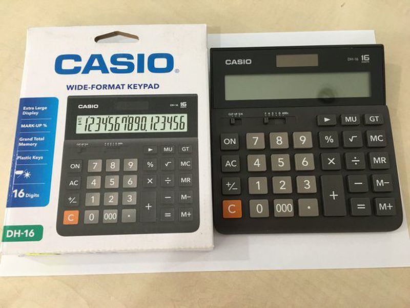 CASIO CALCULATOR CASIO 16 DIGITS DH-16-BK