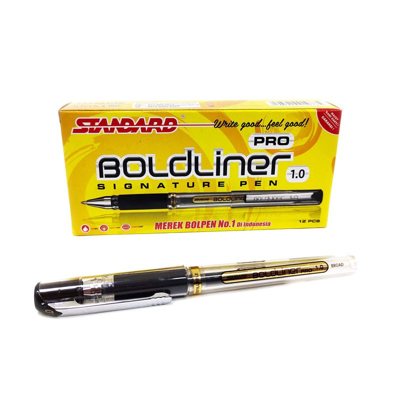 Bolpen / Pulpen Standard Boldliner Pro 1.0 Hitam