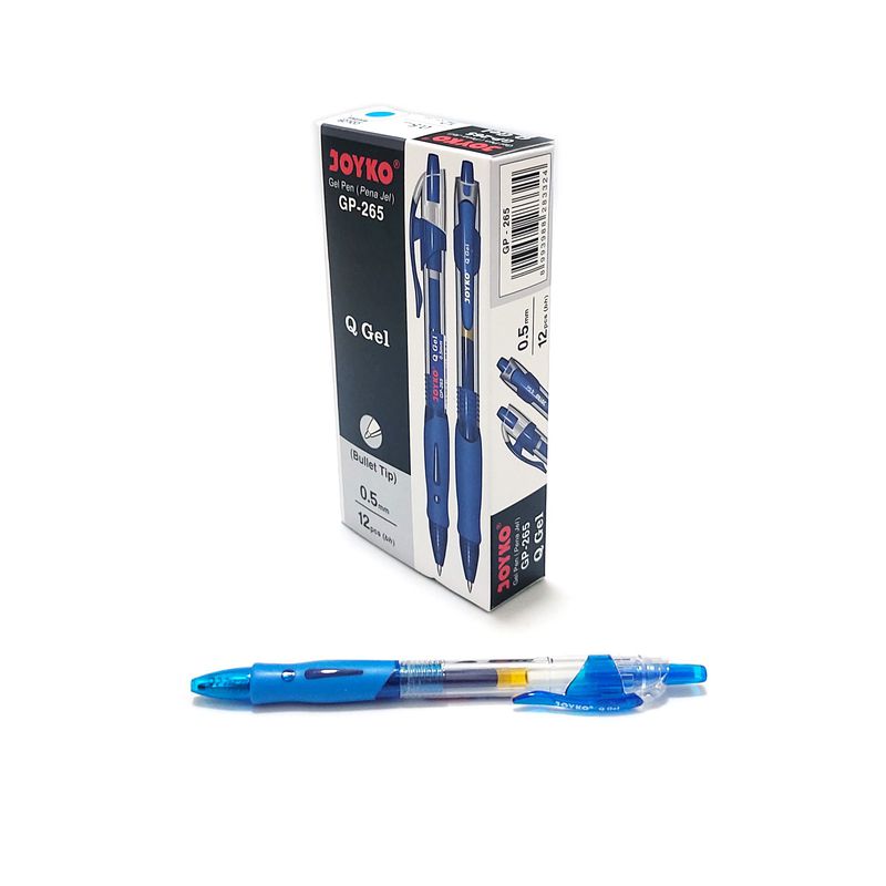 Bolpen Gel / Pulpen Gel Joyko GP 265 Gel Biru