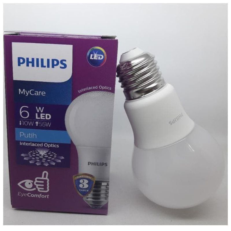 Philips Lampu LED 6 Watt