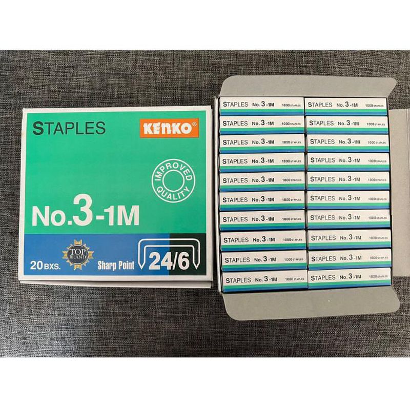 Isi Staples 24/6 1 box isi 20 dus