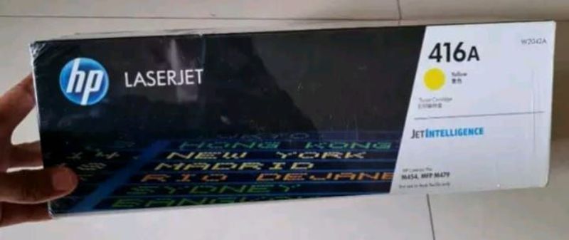 Toner Printer merk HP Laser Jet 416a Yellow