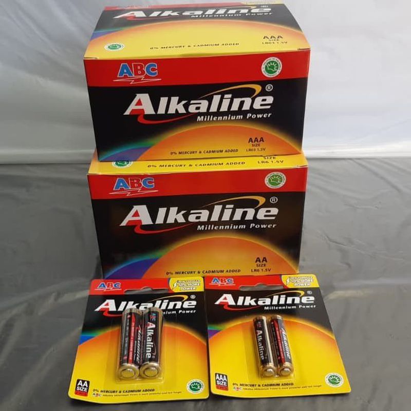 BATERAI ABC ALKALINE AAA 1 BOX
