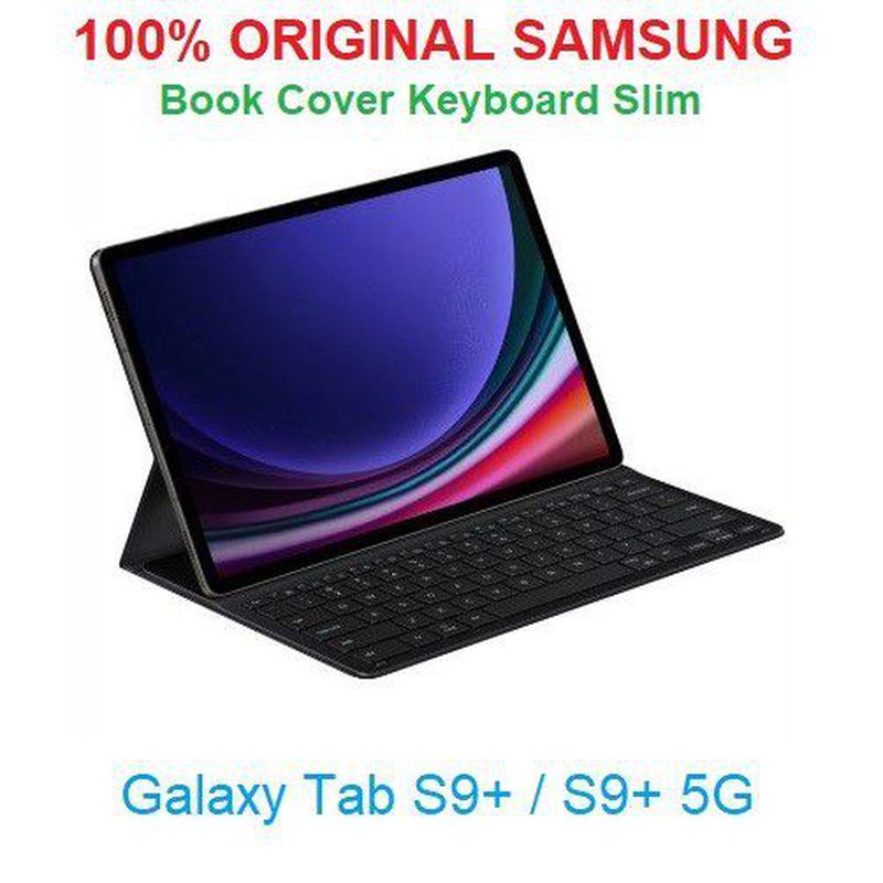 Samsung Book Cover Keyboard Slim Galaxy Tab S9+ S9 Plus S9 Fe+ 5G Ori