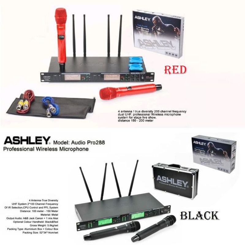 Mic Wireless Ashley Audio PRO 288 Original ashley audio pro288