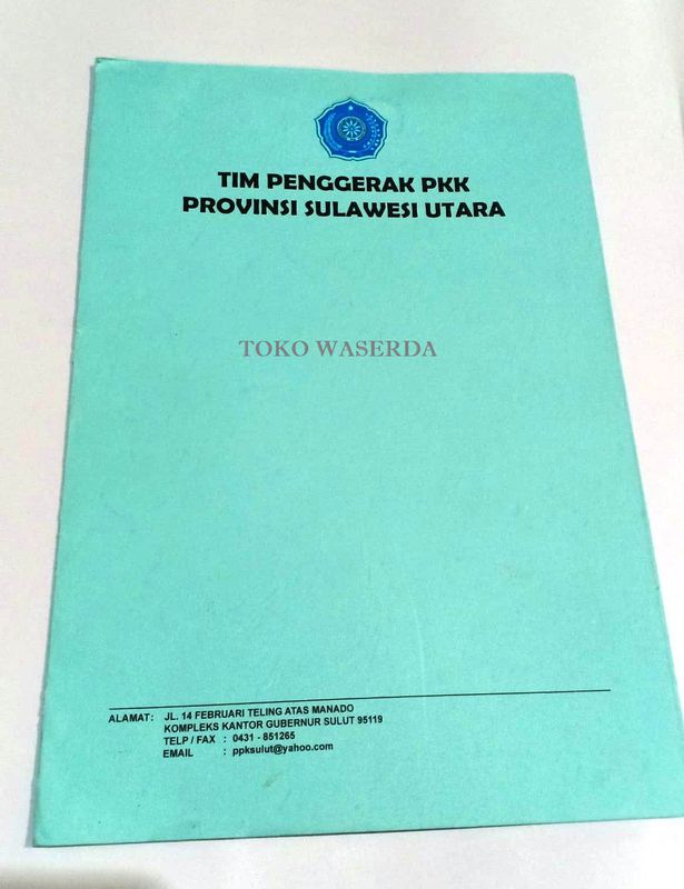 Cetak Map Kop 2 Warna