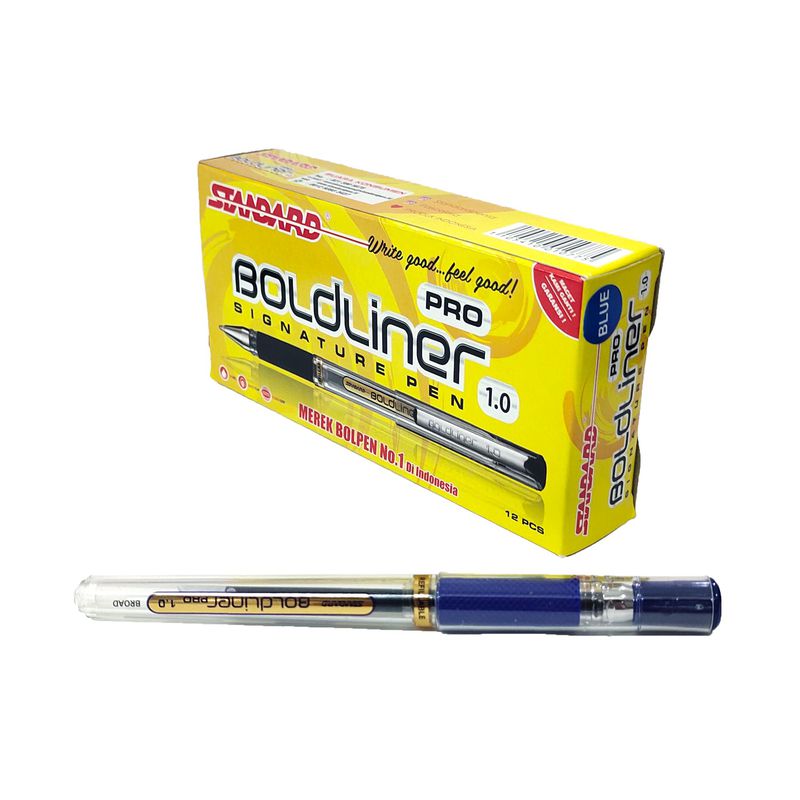 Bolpen / Pulpen Standard Boldliner Pro 1.0 Biru
