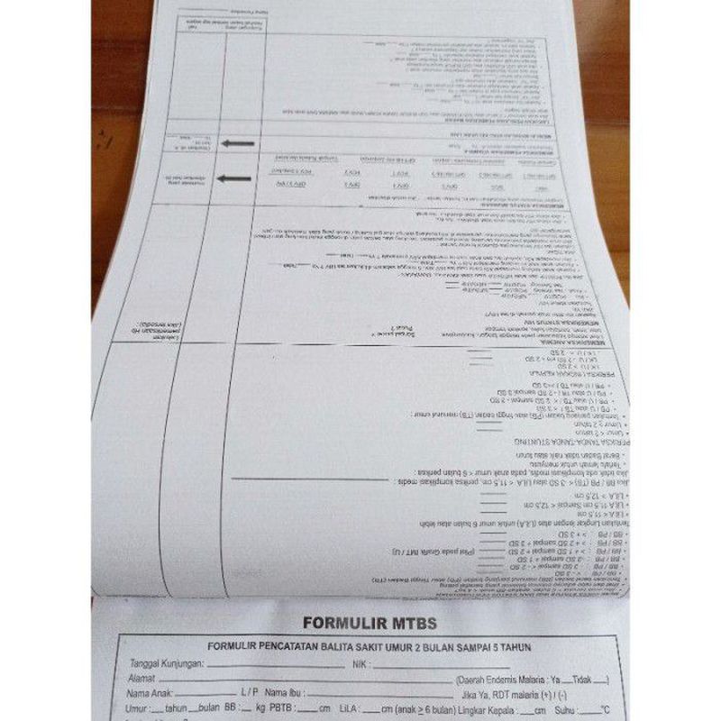 Cetak Form Uk Folio 80 Gram - Laboratorium