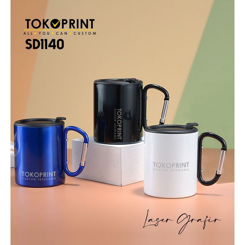 Custom Laser Grafir SD1140 Mug Gelas Vacum Cangkir Stainless 300 Ml ...