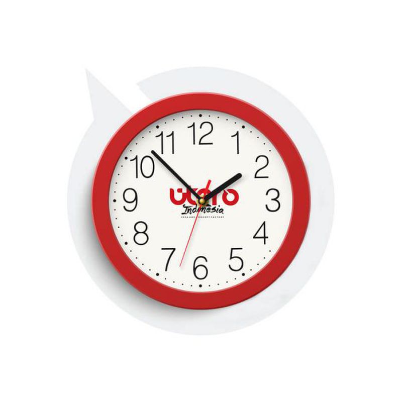 JAM DINDING CUSTOM - Multicolor - Tulisan/Logo