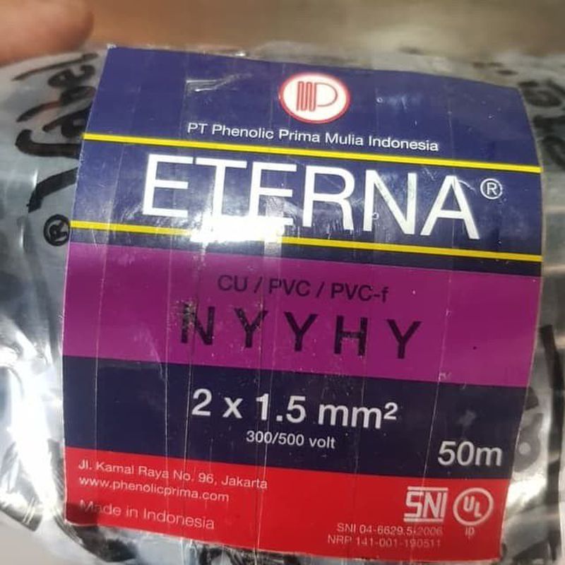Kabel NYYHY 2x1,5 mm Eterna