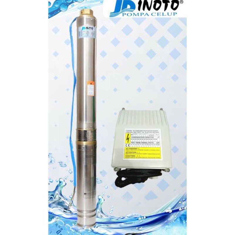 INOTO 3IN 224 1hp + kabel 50m pompa air submersible | 75QJD 224
