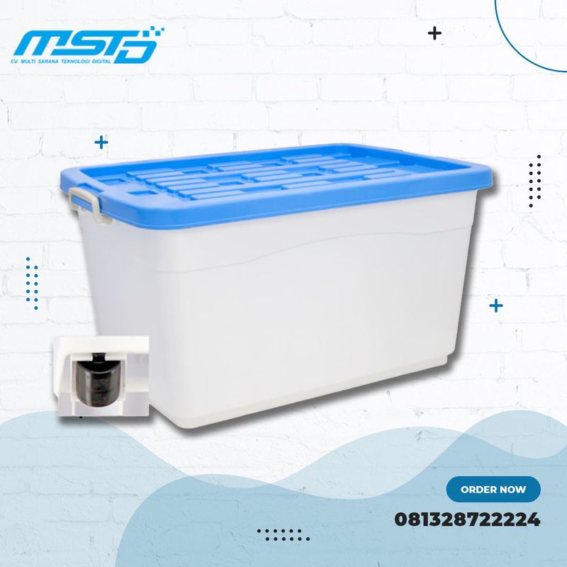 Container Box Plastik Jumbo 280Liter Roda