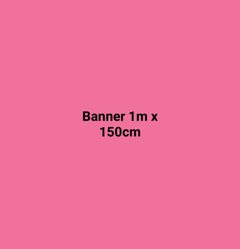 Banner 1 m x 150 cm