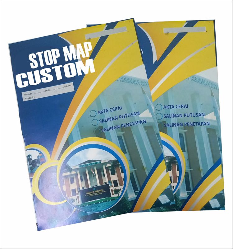Stop Map Cetak Full Colour Custom