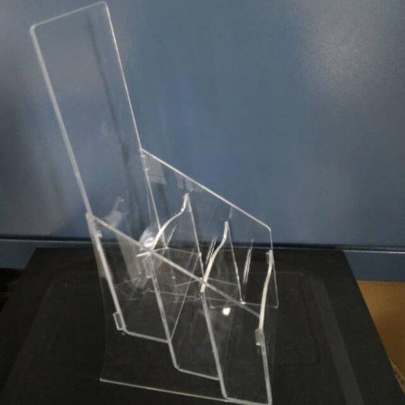 Tempat Leaflet Acrylic Susun 3