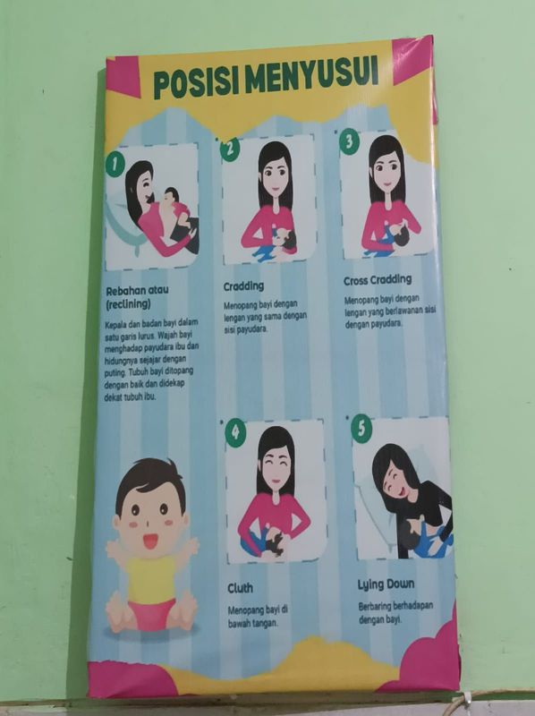 spanduk posisi menyusui UK 100 x 70 (Desain+Rangka+Pasang)