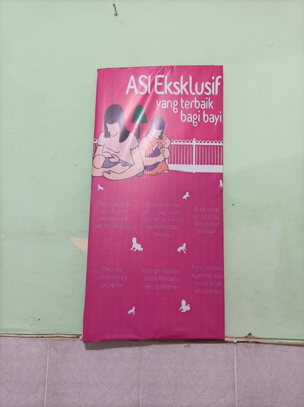 spanduk asi eksklusif UK 100 x 70 (Desain +Cetak+ Rangka +Pasang)