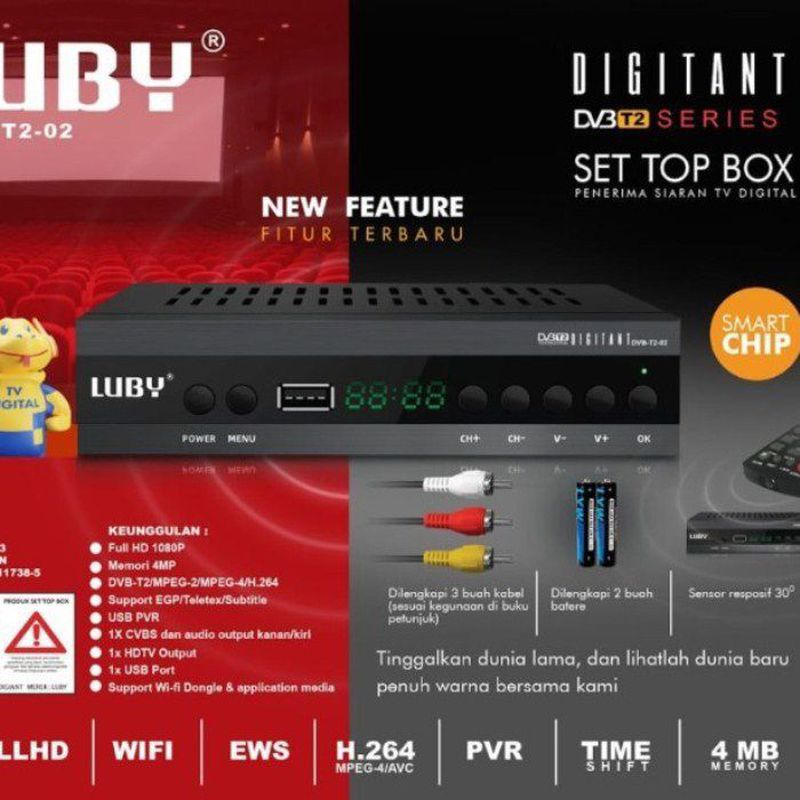 Digital TV receiver full HD DVB STB - WiFi