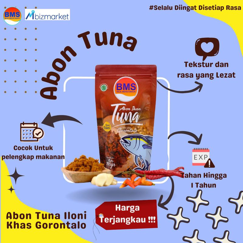 Abon Ikan Tuna BMS Iloni Premium 100gr