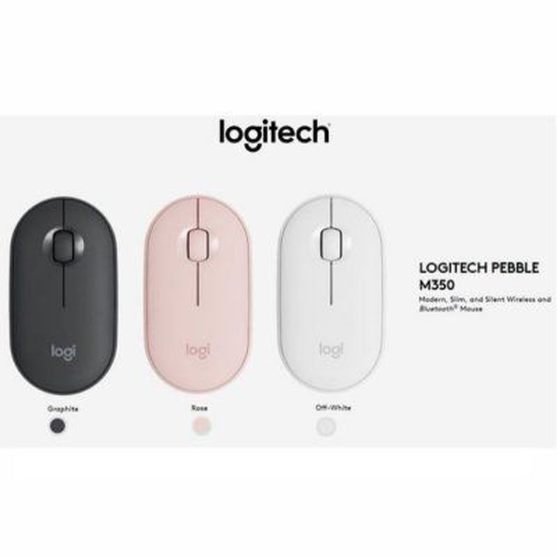 MOUSE WIRELESS PEBBLE SILENT SLIM M350 LOGITECH