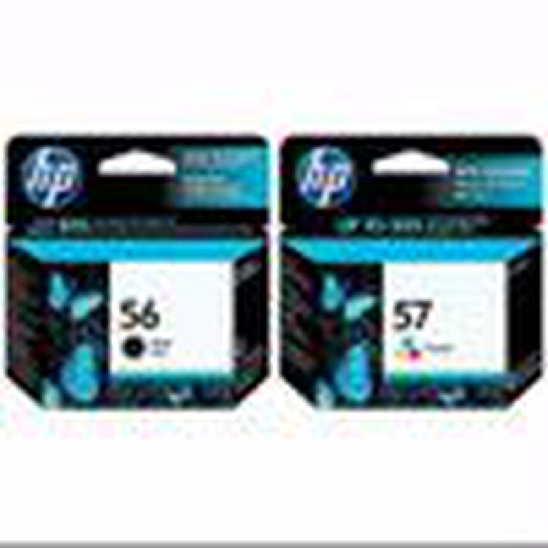 Hewlett-Packard Cartridge Printer InkJet 56 Black dan 57 Tri-Color ...