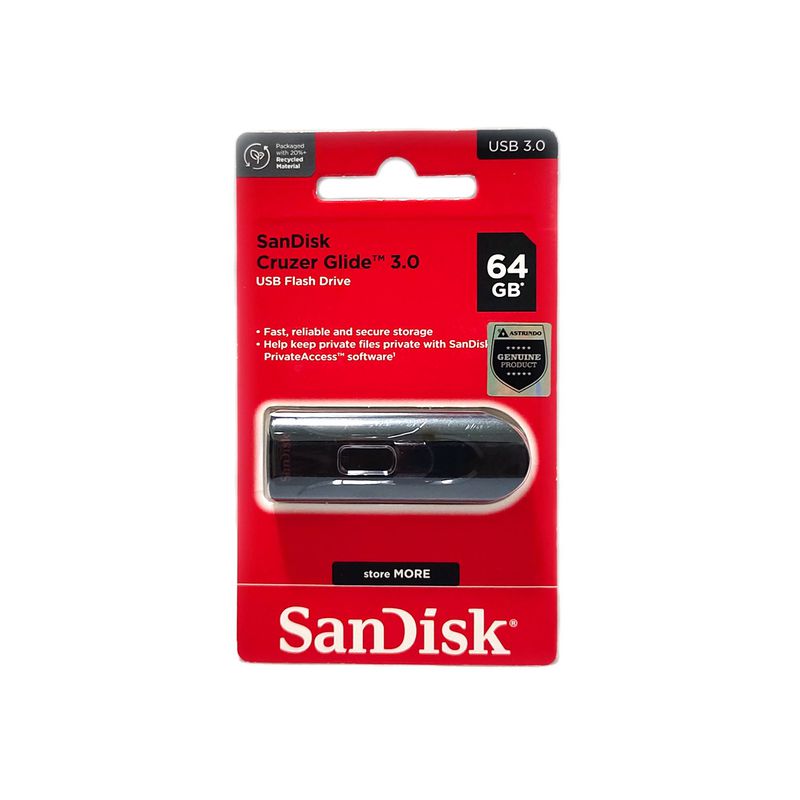 Flashdisk SanDisk Cruzer Glide USB 3.0 64 GB
