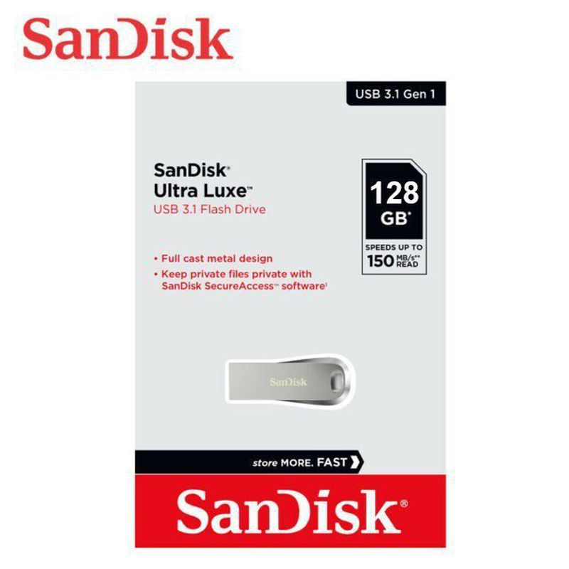 Sandisk Ultra Luxe USB 3.1 Flashdisk CZ74 128GB