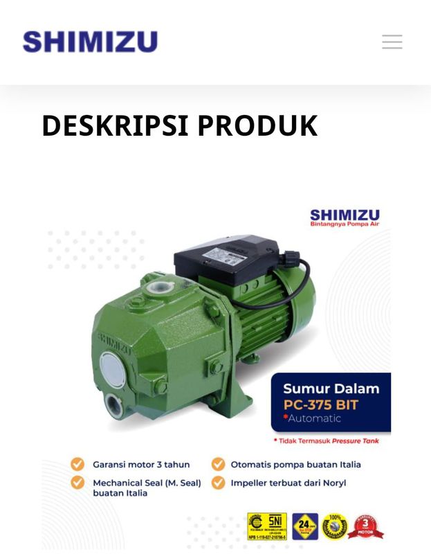 Pompa Air Sumur Dalam