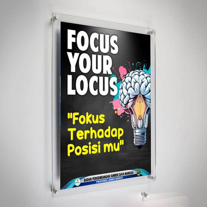 Papan Informasi / Poster Display Akrilik