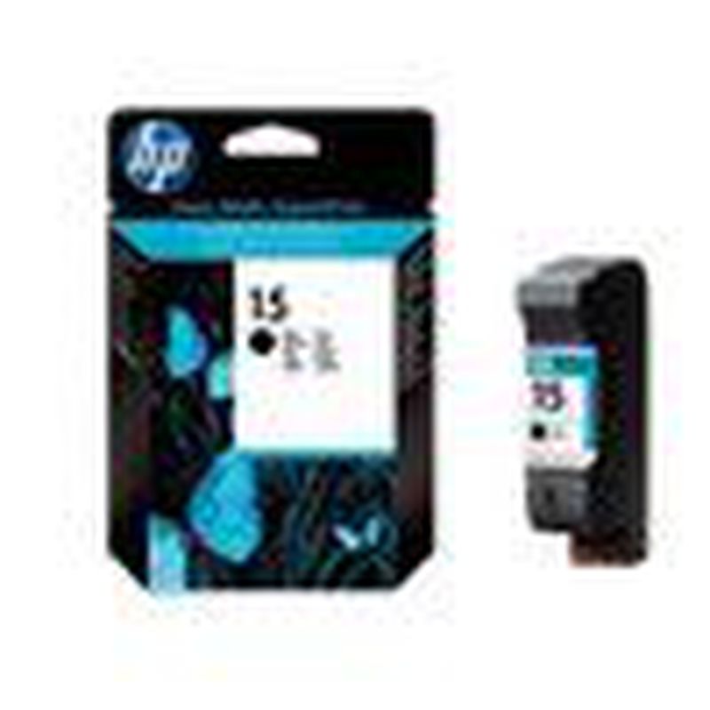 Hewlett-Packard Cartridge Printer InkJet 15 Black Original Baru - 15 Black