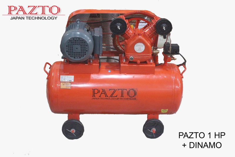 PAZTO Kompresor Angin 1 HP - TANPA PENGGERAK