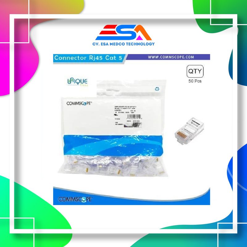 Connector RJ-45 AMP/ COMMSCOPE 1PAK (50PCS)
