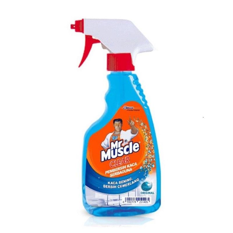 Mr Muscle Pembersih Kaca Blue Pump 500 ml