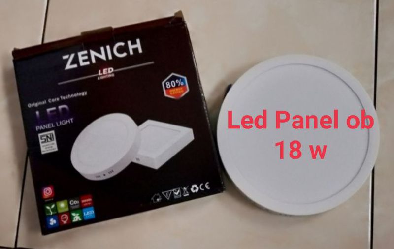 LED PANEL OB Bulat, PUTIH ZENICH 18w.