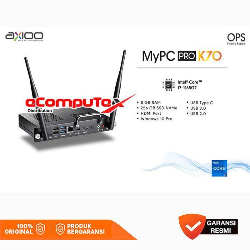 Mini PC Axioo MyPC Pro K7O i7 8GB 256 GB - GARANSI RESMI