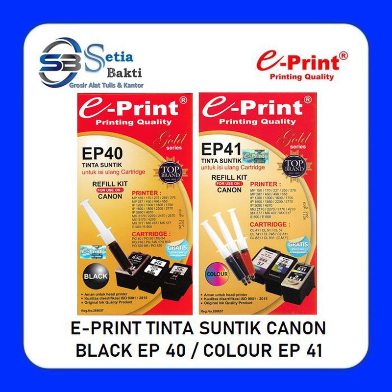TINTA EPRINT SUNTIK - 41 WARNA