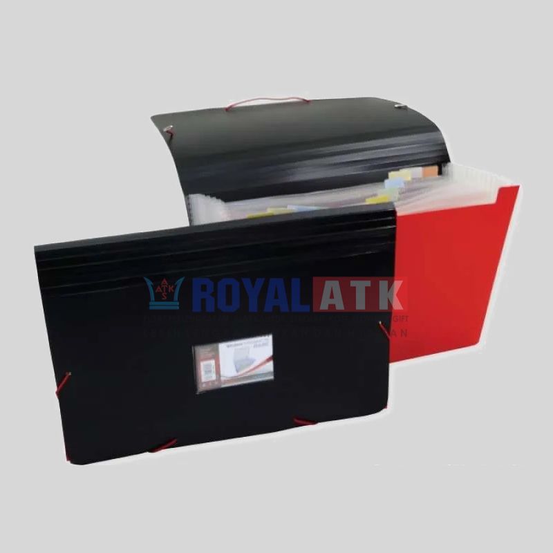 PP EXPANDING FILE FC 12 POCKETS BANTEX 3601 10 MIX COLOUR 5702233601102