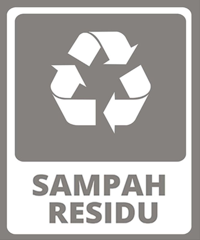 STICKER GRAFTACT SAMPAH RESIDU
