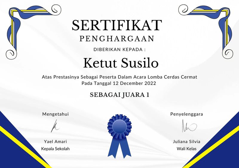 Sertifikat A4
