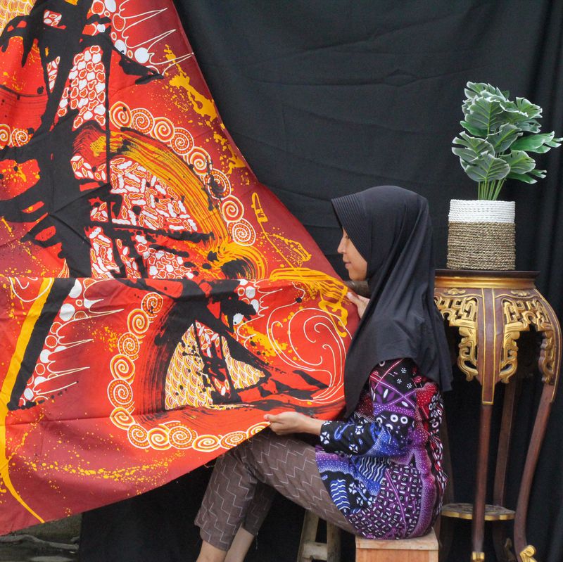 Kain Batik Jogja - Batik Asli Kontemporer - katun halus premium