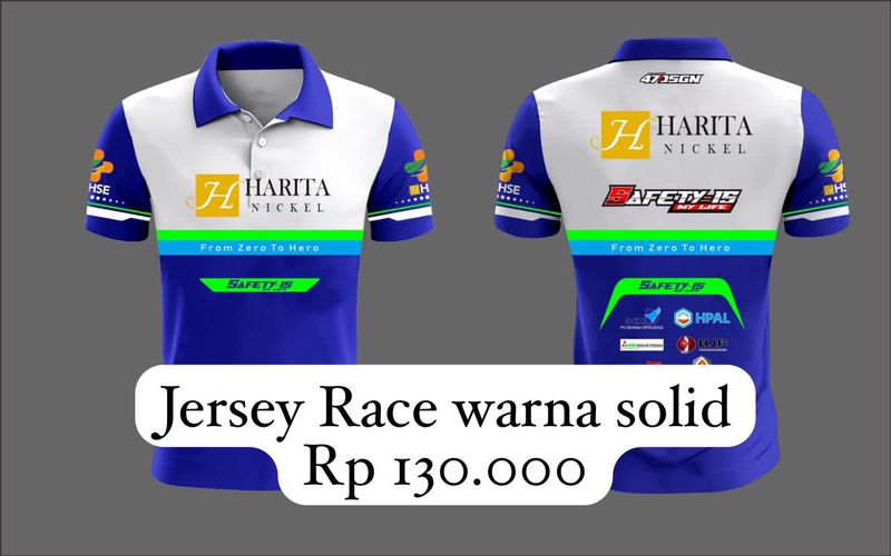 Jersey race Warna Solid